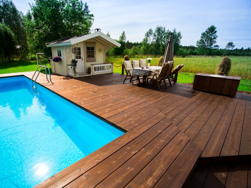 Thermowood pine decking 26x140 mm