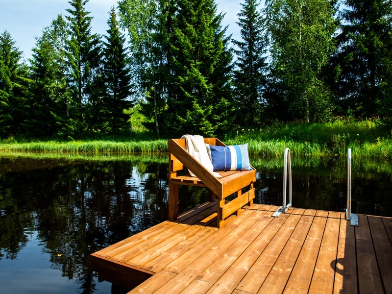 Thermowood pine decking 26x140 mm
