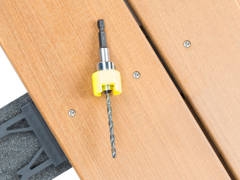 Step drill bit for decking