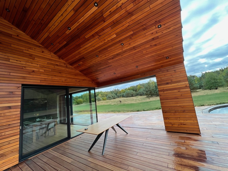 Western red cedar, Rhombus 17x85 mm, STK grade